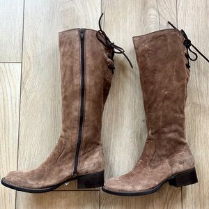 Born | Shoes | Born Cotto Suede Lace Up Back Tall Boots | Poshmark